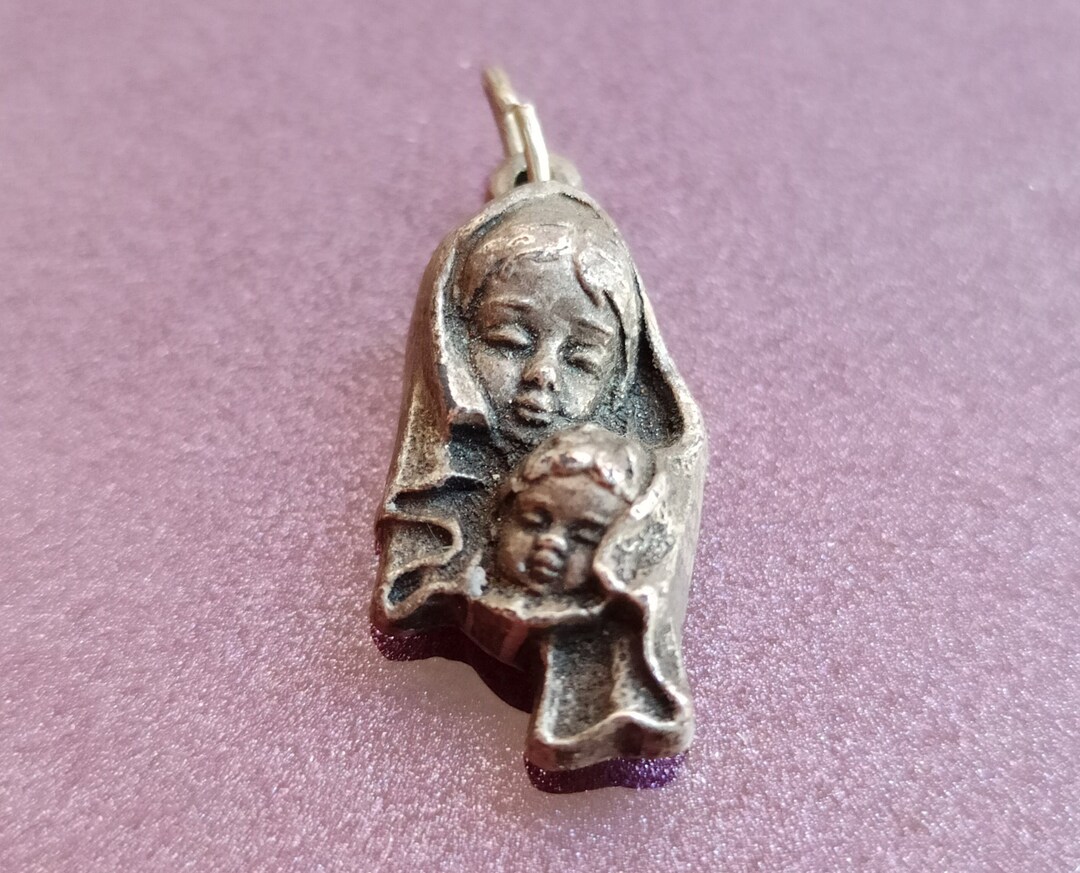 Sterling Silver Medal, Religious Pendant, Holy Child, Jesus Silver ...