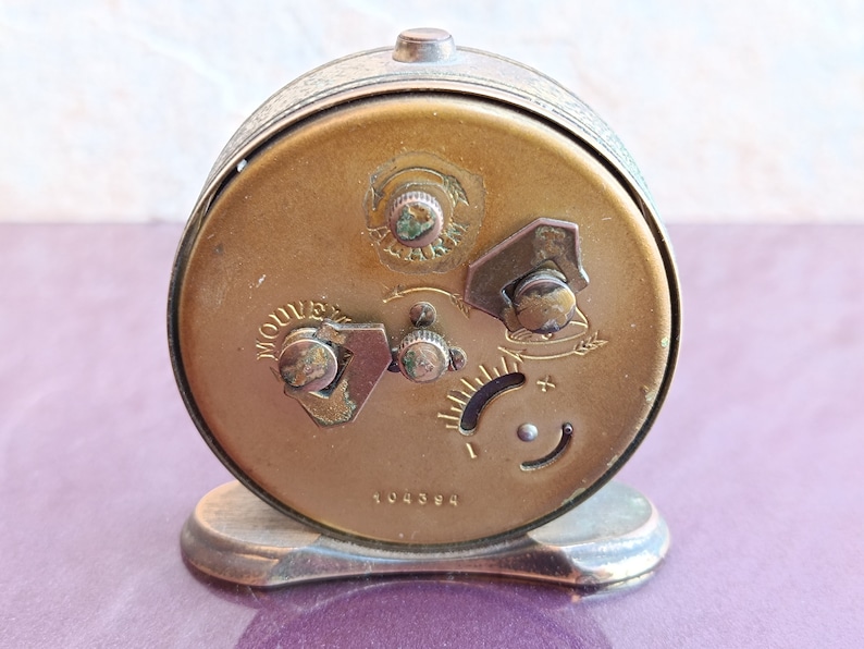 1960s LOOPING SWISS Alarm Clock With Mechanical Mechanism Antimagnetic ...