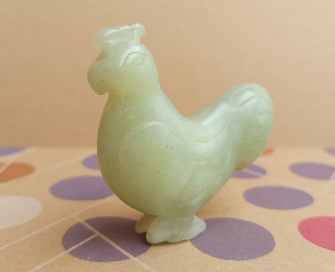 JADE Rooster, Wishing Stone, Crystal Jade, Jade FORTUNA Rooster, High ...
