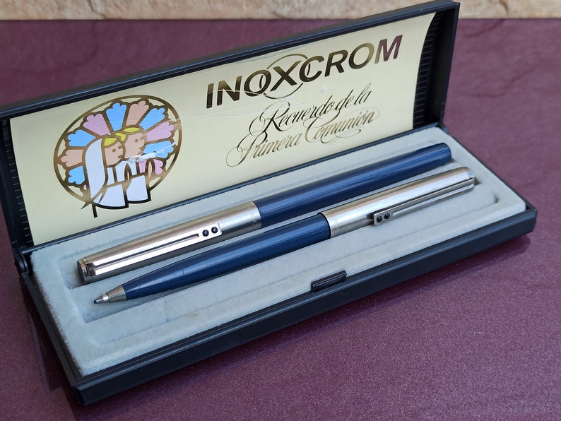 INOXCROM 77 SET Fountain Pen and Ballpoint Pen Fountain Pen - Etsy