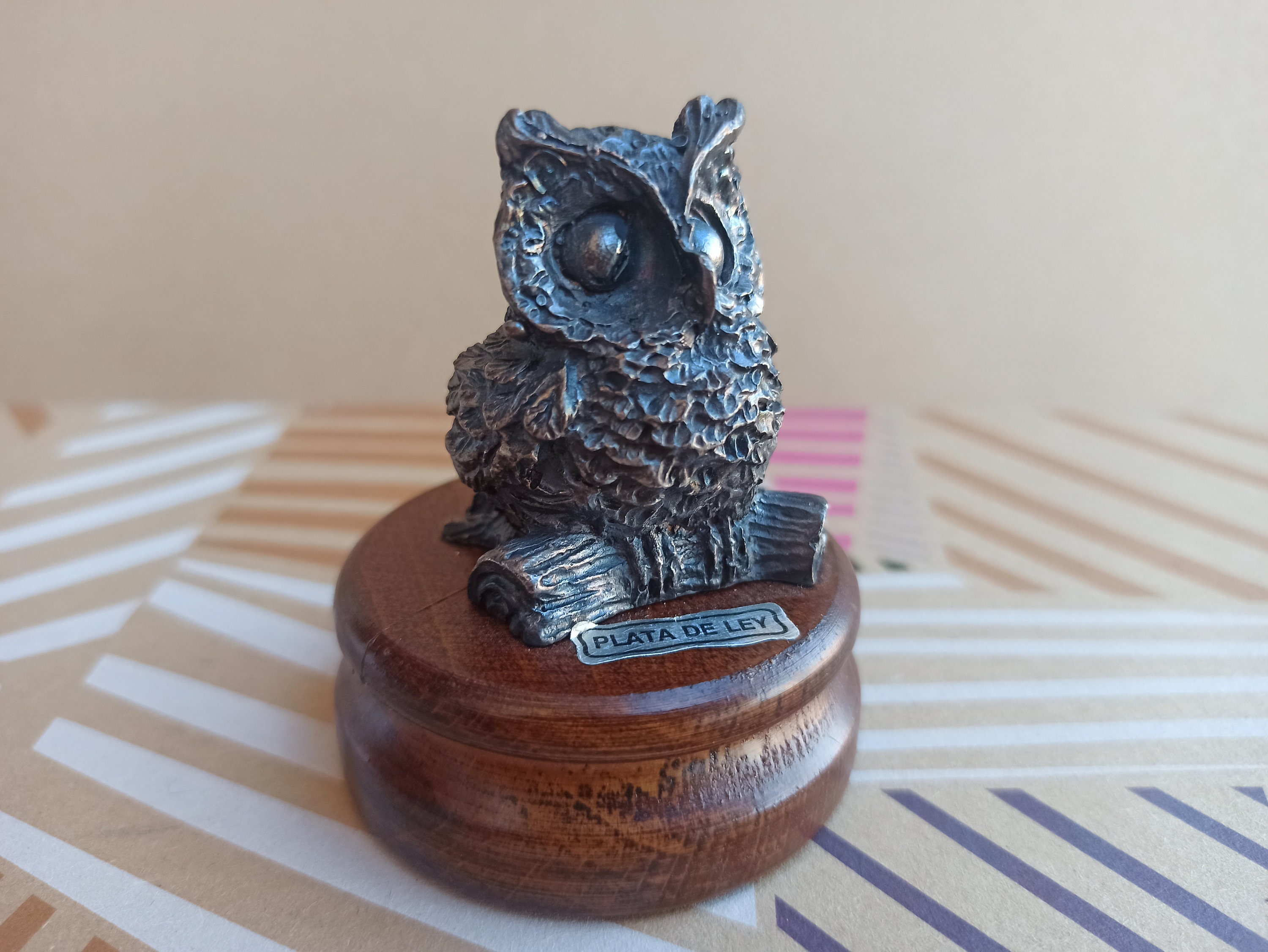 Silver Plated Owl Plata De Ley Owl Collectible Birds - Etsy