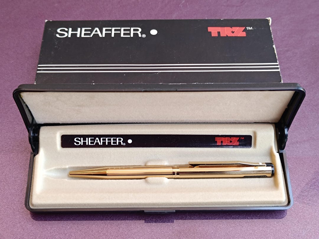 1980s SHEAFFER TRZ Gold Electroplated Model 70 Ballpoint Pen, Sheaffer ...