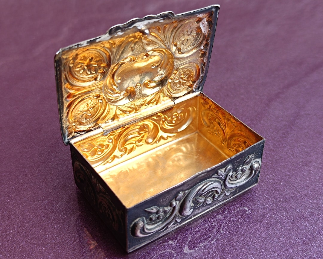 1930s Silver 915 Pill Box, Vintage Pill Box, Pill Box, Retro Pill Box ...