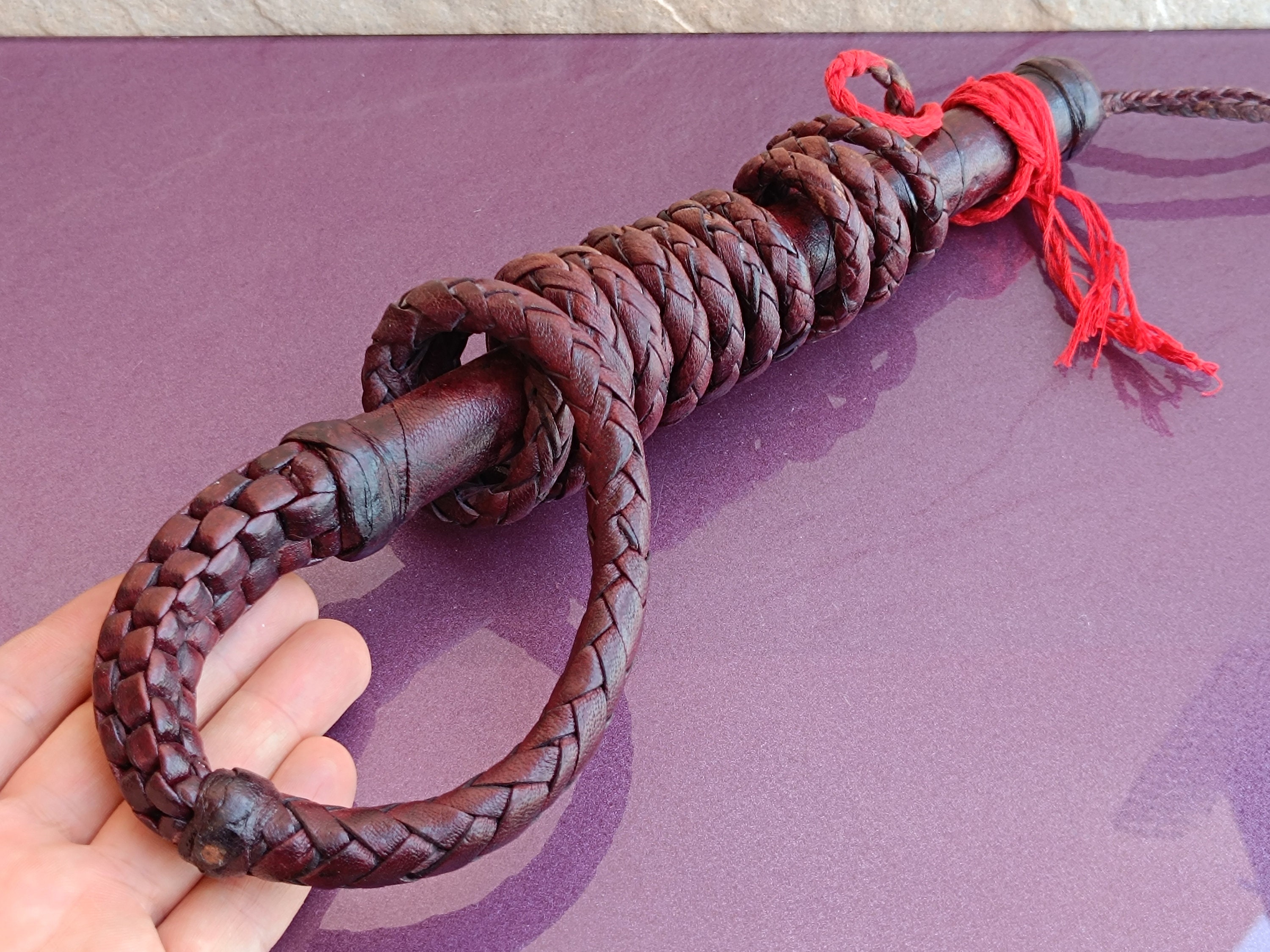 Leather Whip, Leather Scourge, Fantasy Whip, Handmade Whip, Vintage ...
