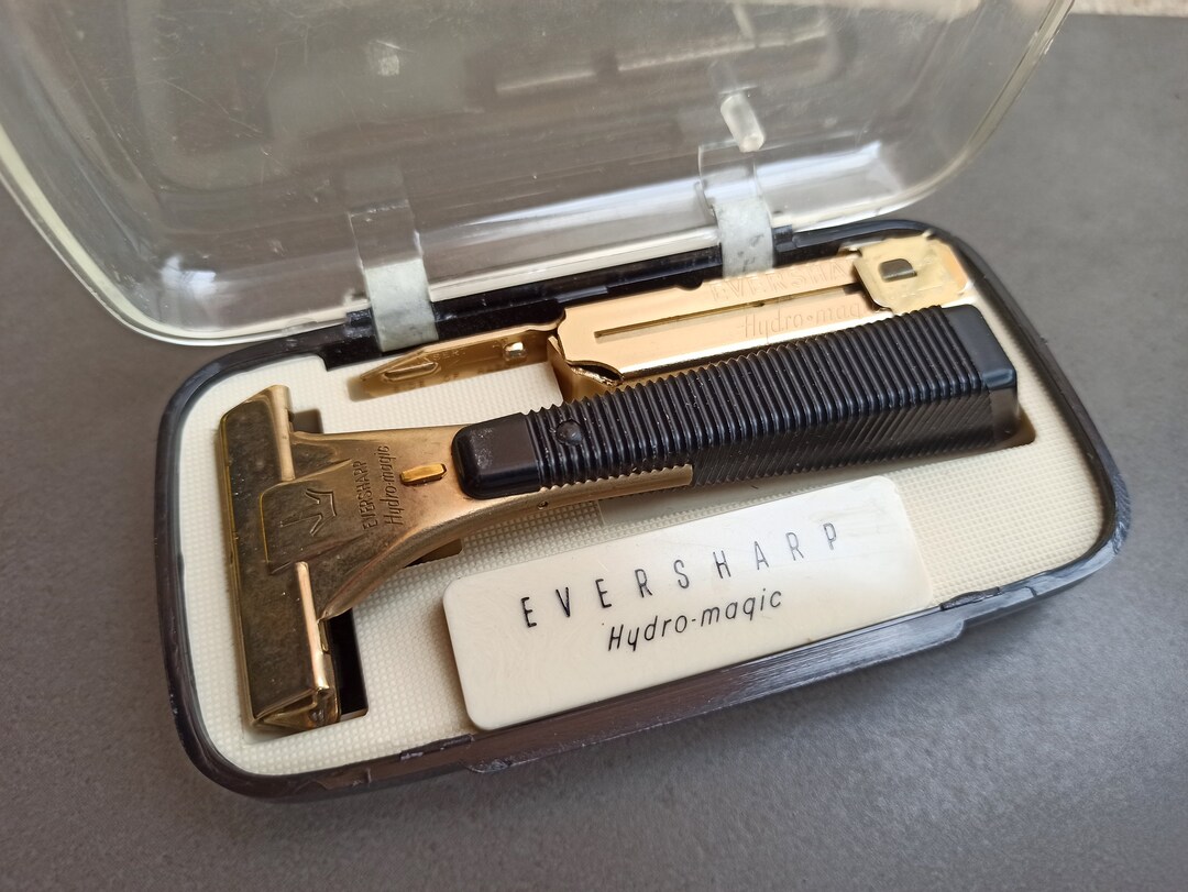 1940-50s Eversharp Hydro-magic Razor, Injector Safety Schick Razor ...
