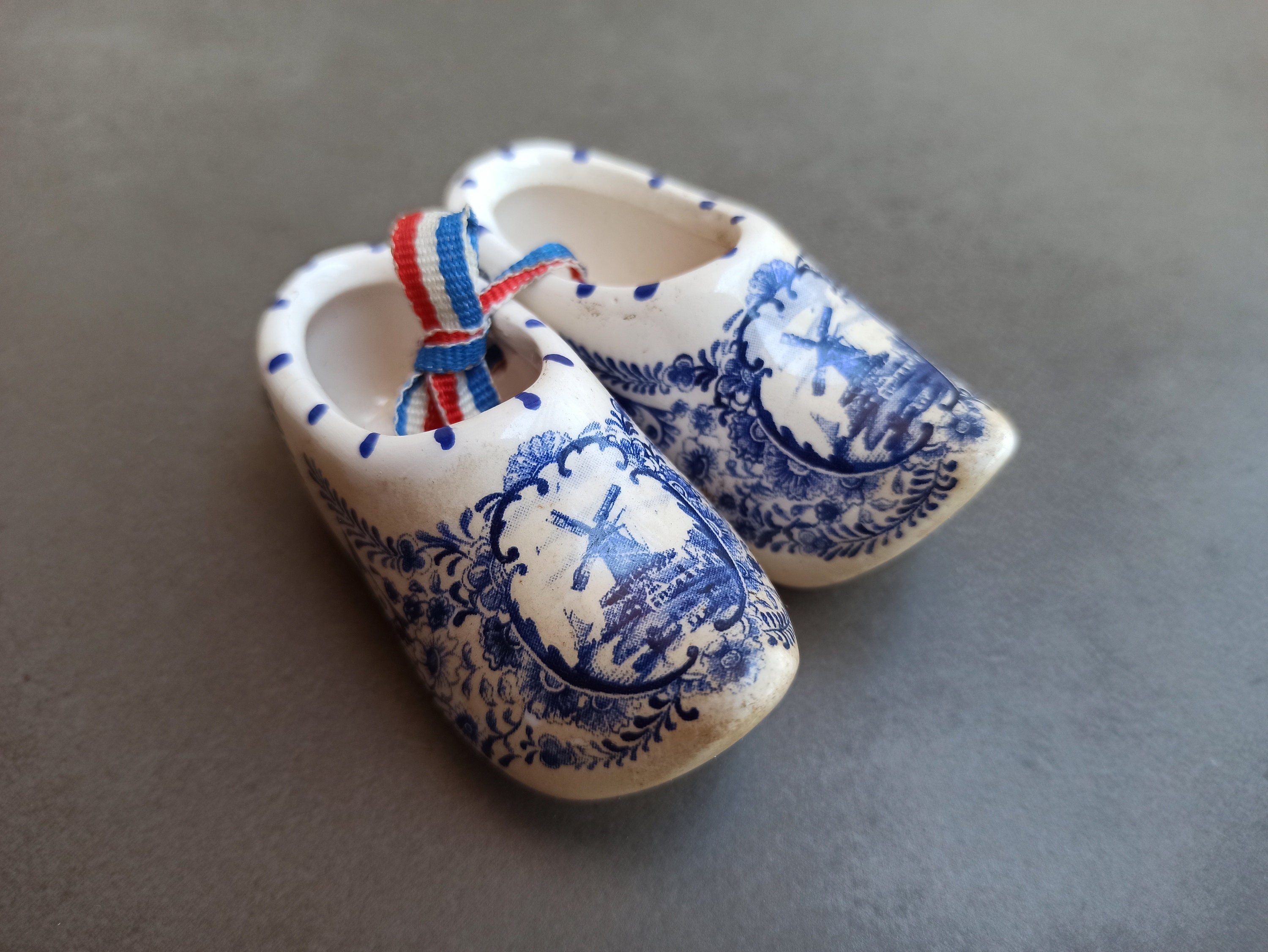 Delft Blue MS Dutch Shoes Vintage Pair Small Delft Blue MS - Etsy