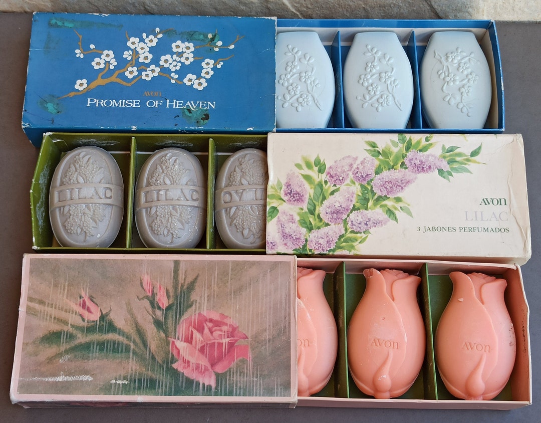 Vintage Soap, AVON, Lilac, Promise of Heaven, Touch of Roses, Avon Soap ...