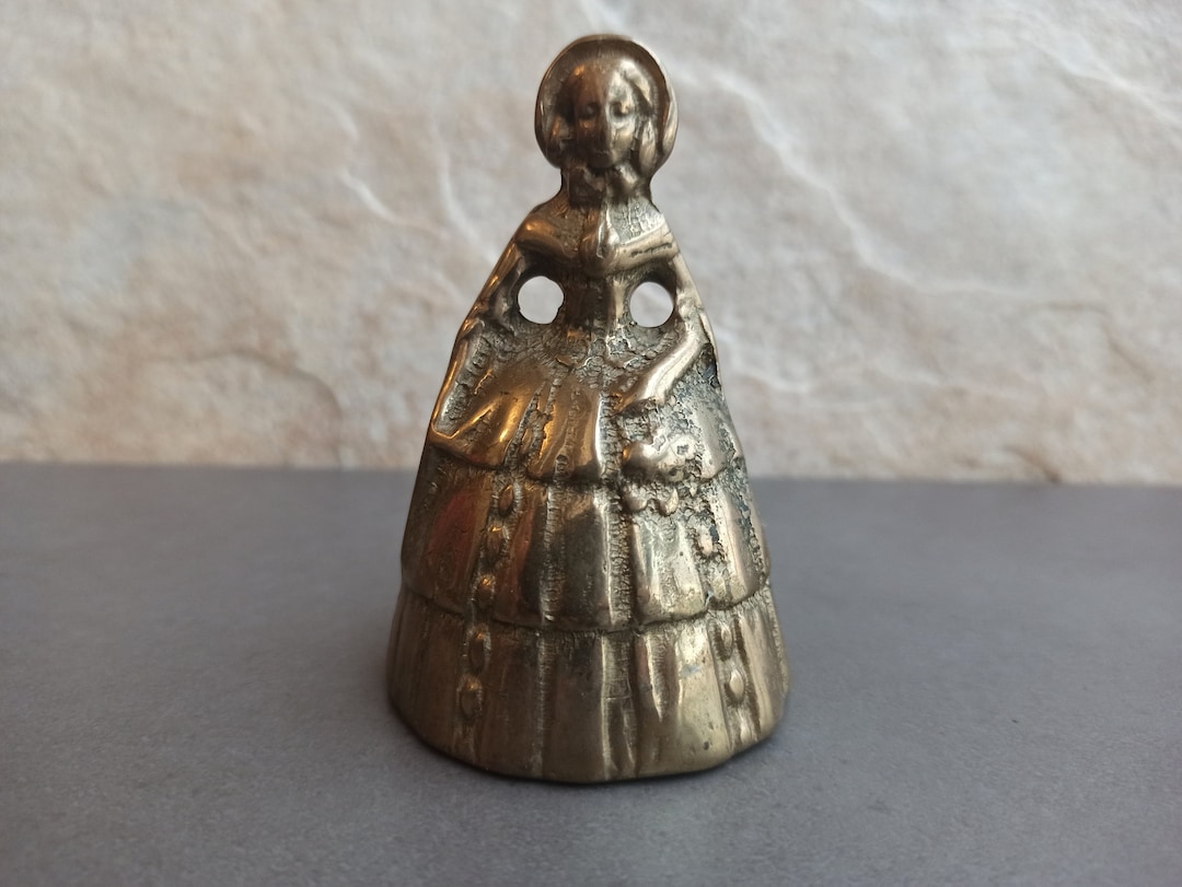 English Retro Bronze Bell, Bronze Bell Lady, Lady Bell England, Old ...