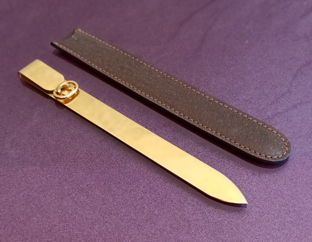 GUCCI Letter OPENER, Gold Filled Letter Opener, Vintage Letter Opener ...