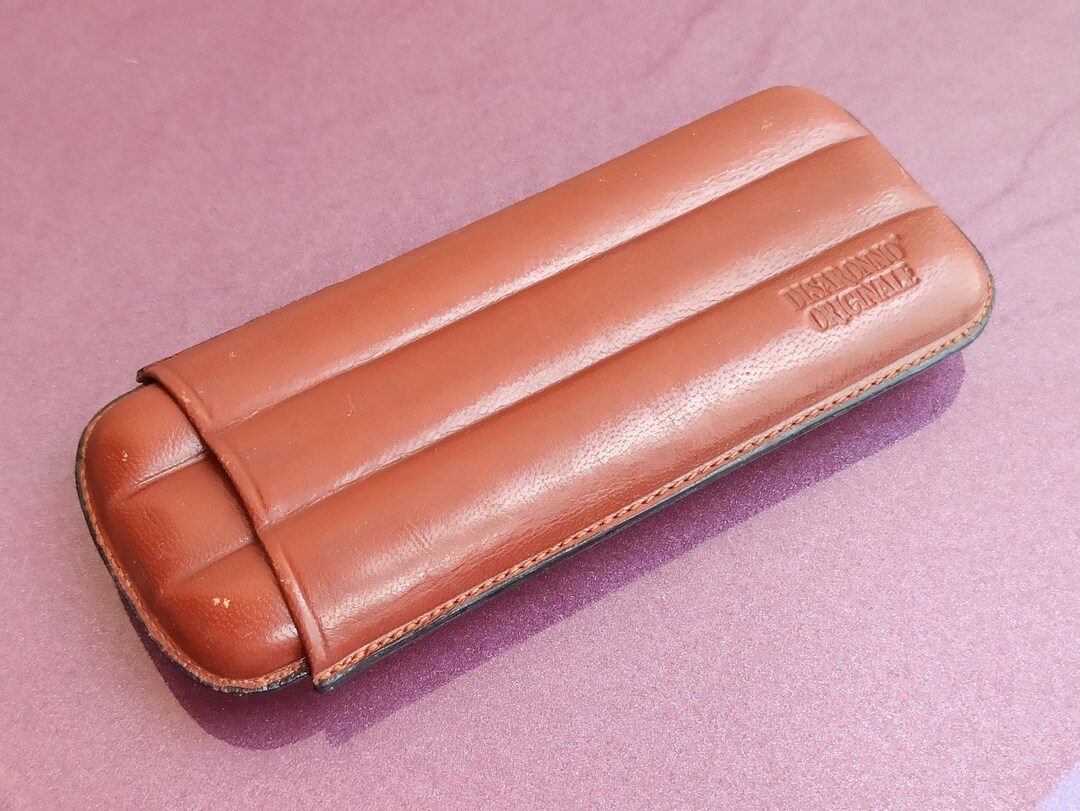 DISARONNO Originale Vintage Cigar Holder, Leather Cigar Case ...