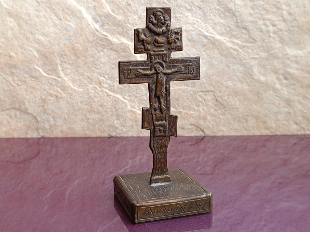 1950s Religious Jesus Cross, Jesus Cruz, Old Religious Cross Figurine ...