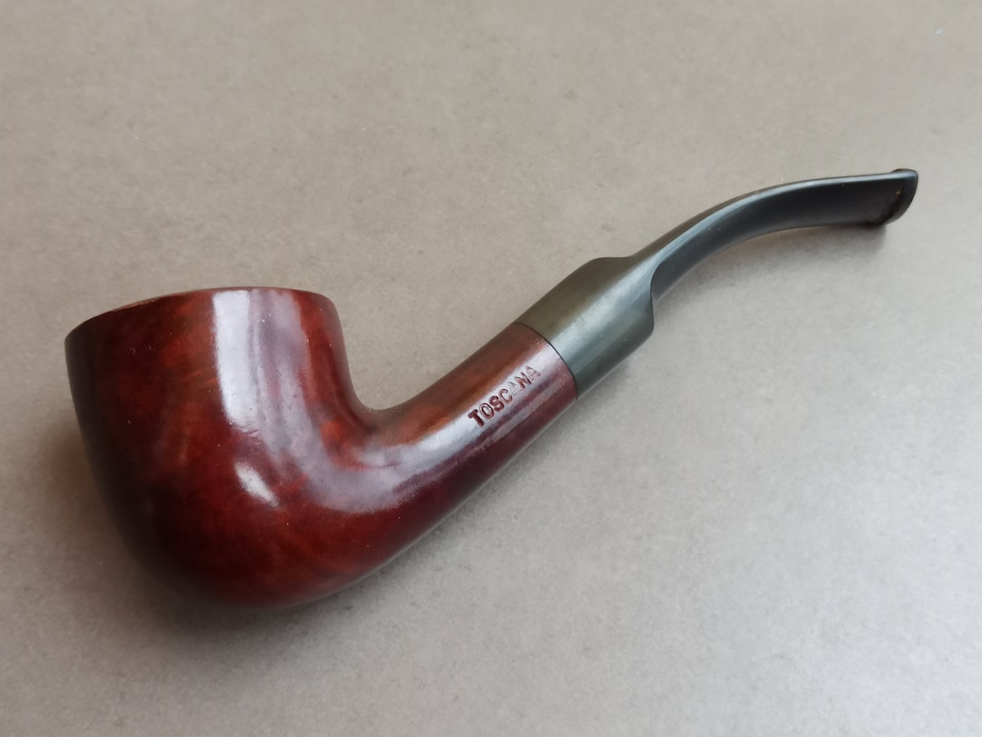 TOSCANA Smoking Pipe, Vintage Tobacco Pipe, Antique Briar Pipe, Used ...