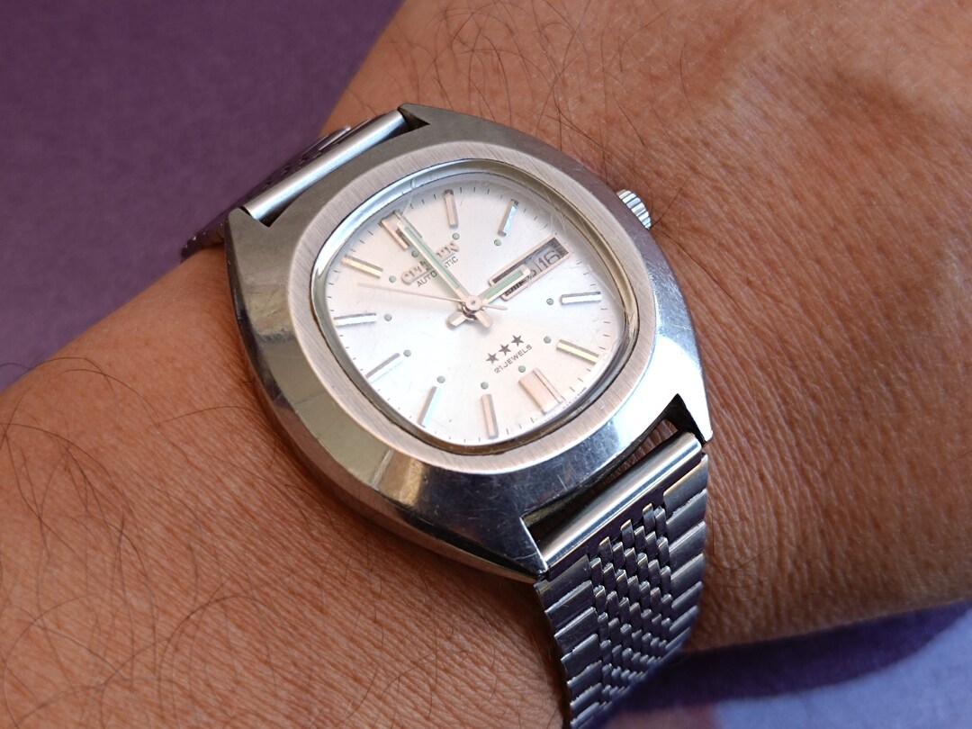 1980 Citizen Automatic Watch, Mechanical Watch, Vintage Mens Watch ...