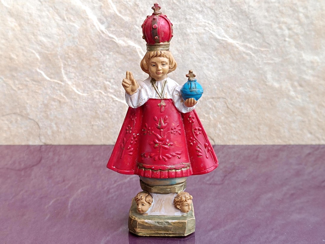 Prague Baby Jesus in Crown, Religious Figurine, Baby Jesus, Statue of ...