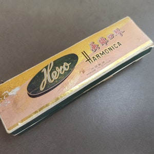 Harmonica HERO, Vintage Harmonica in Original Box, Blessing Harmonica ...