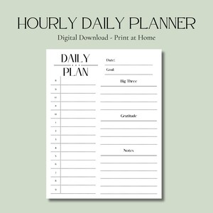 Daily Productivity Planner Printable | Digital Daily Organizer - Etsy