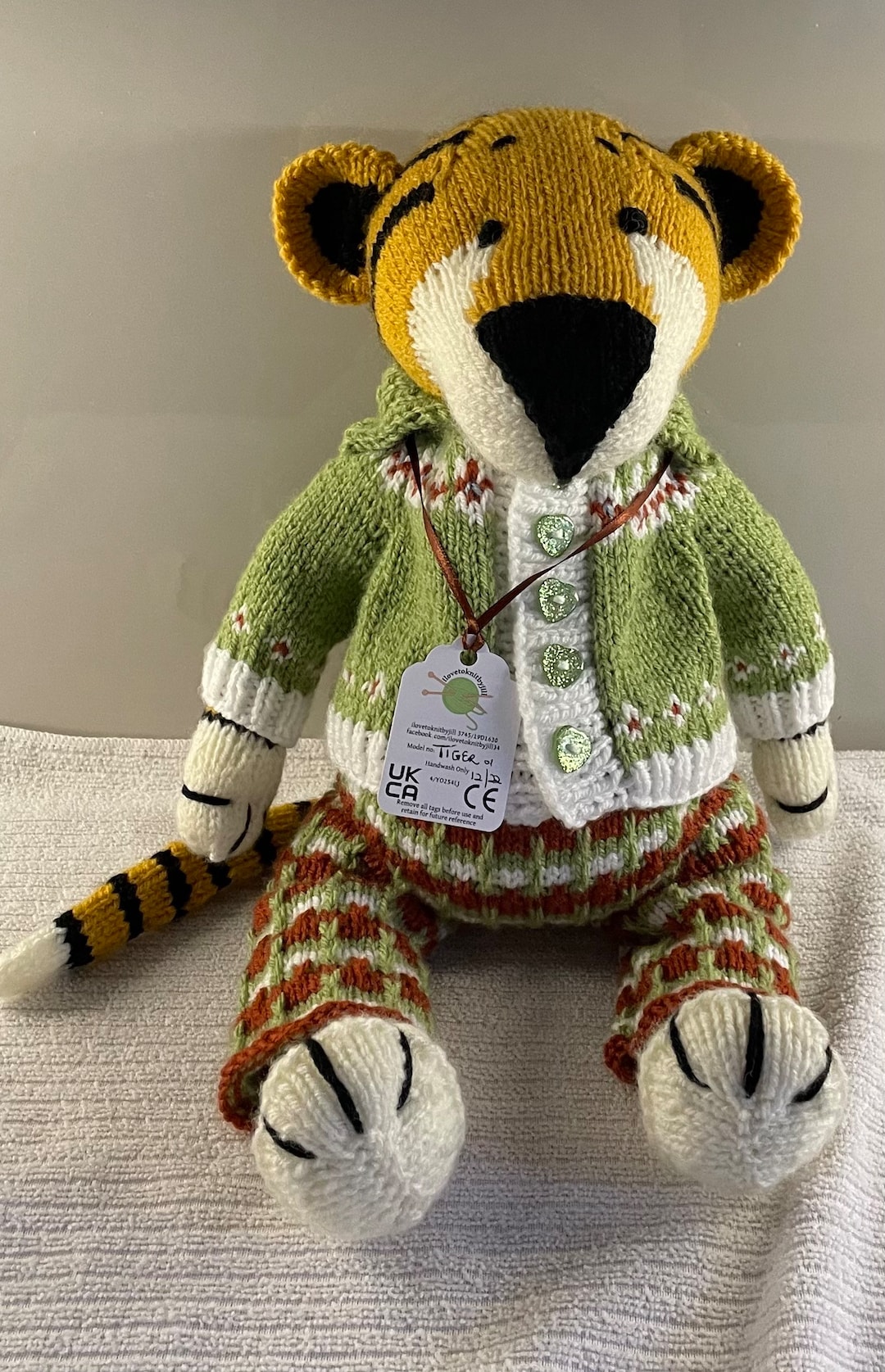 Tiger Hand Knitted Soft Toy - Etsy