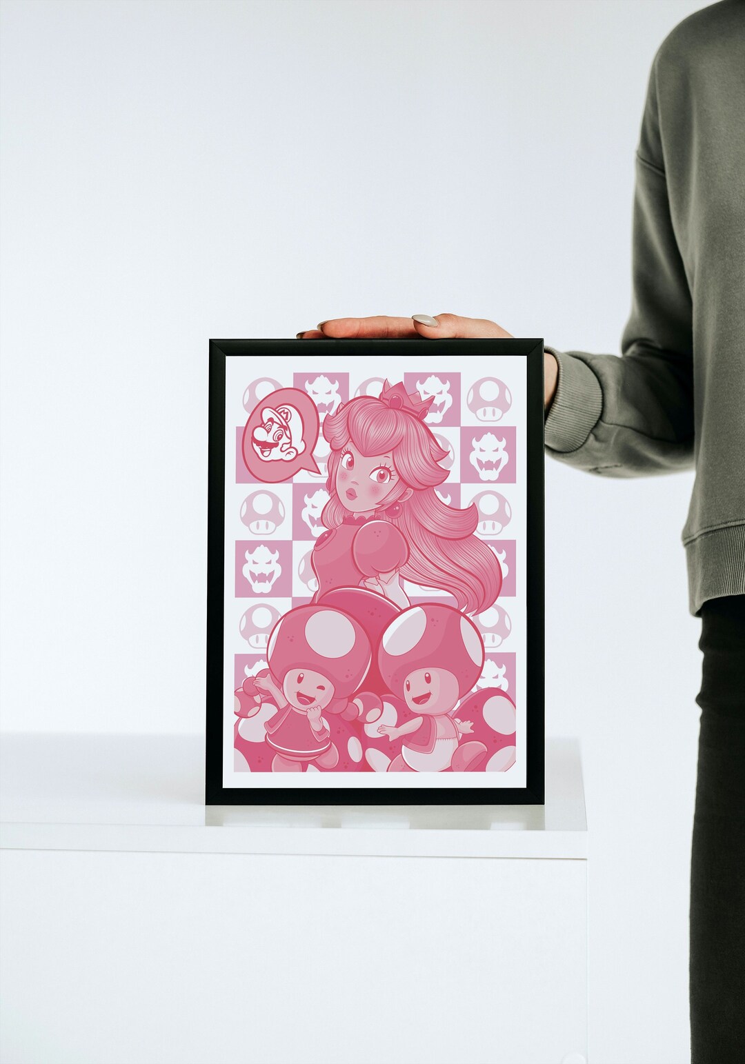 Princess Peach Print Super Mario Art Princess Peach Poster Princess ...