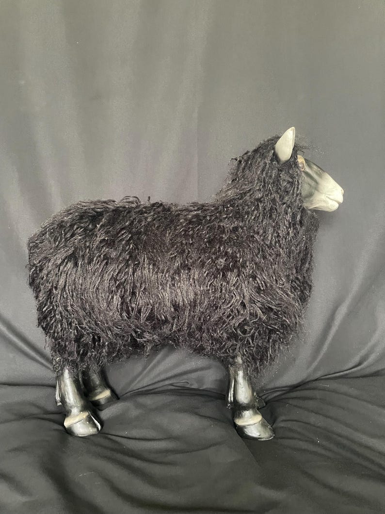 Limited Edition Mark Roberts Realistic Wool Black Sheep - Etsy