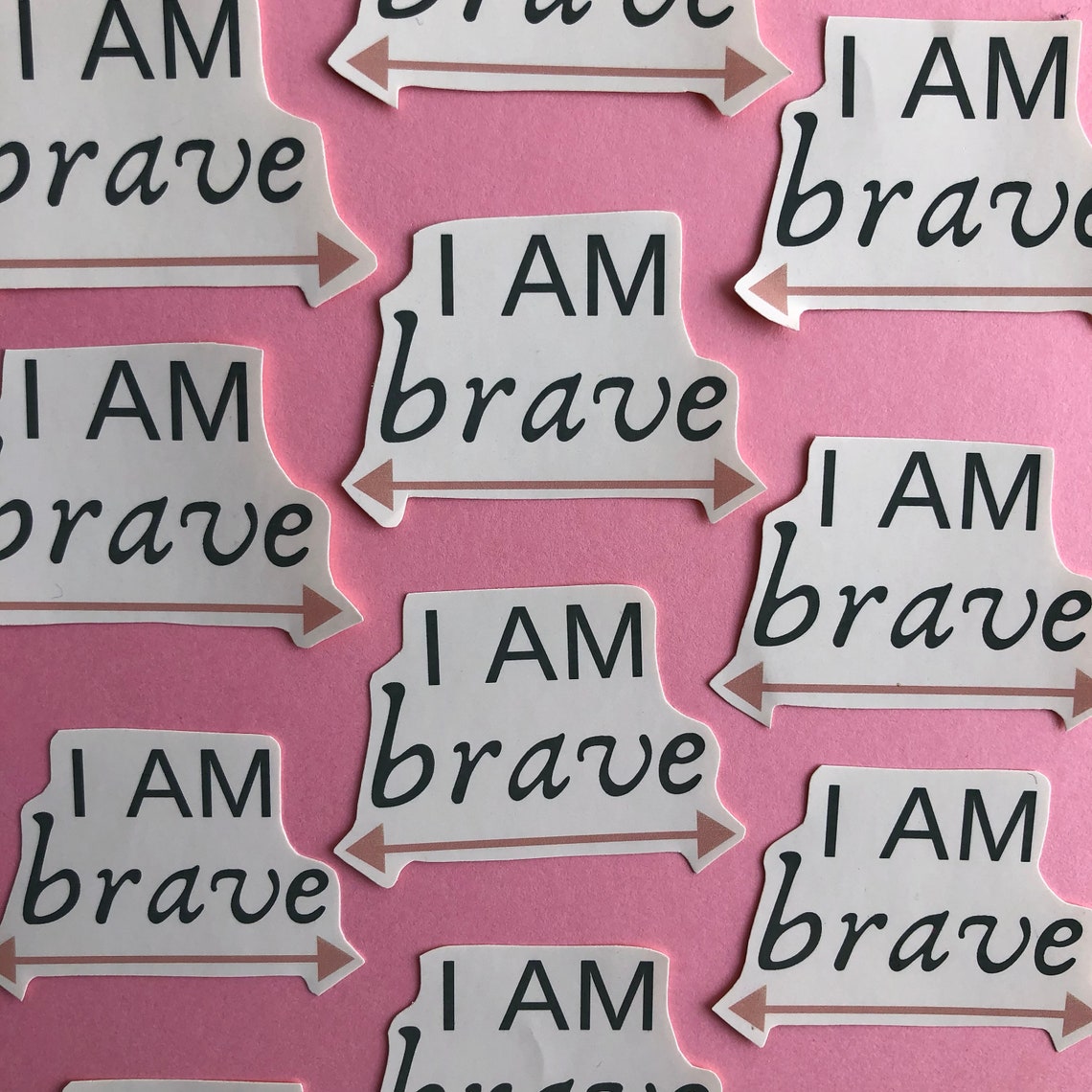 I AM Brave Affirmation Sticker - Etsy