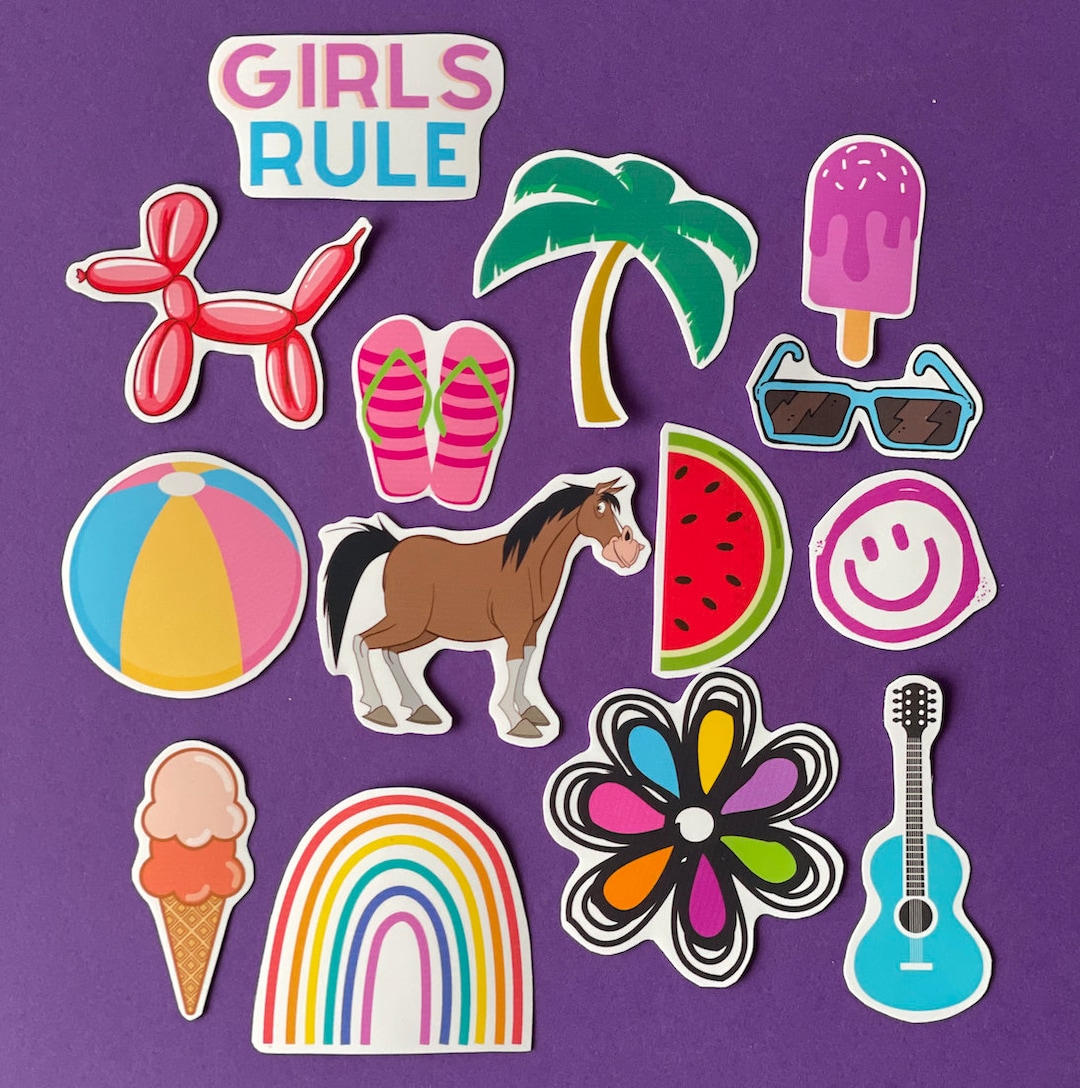 Summer Girl Sticker Pack - Etsy