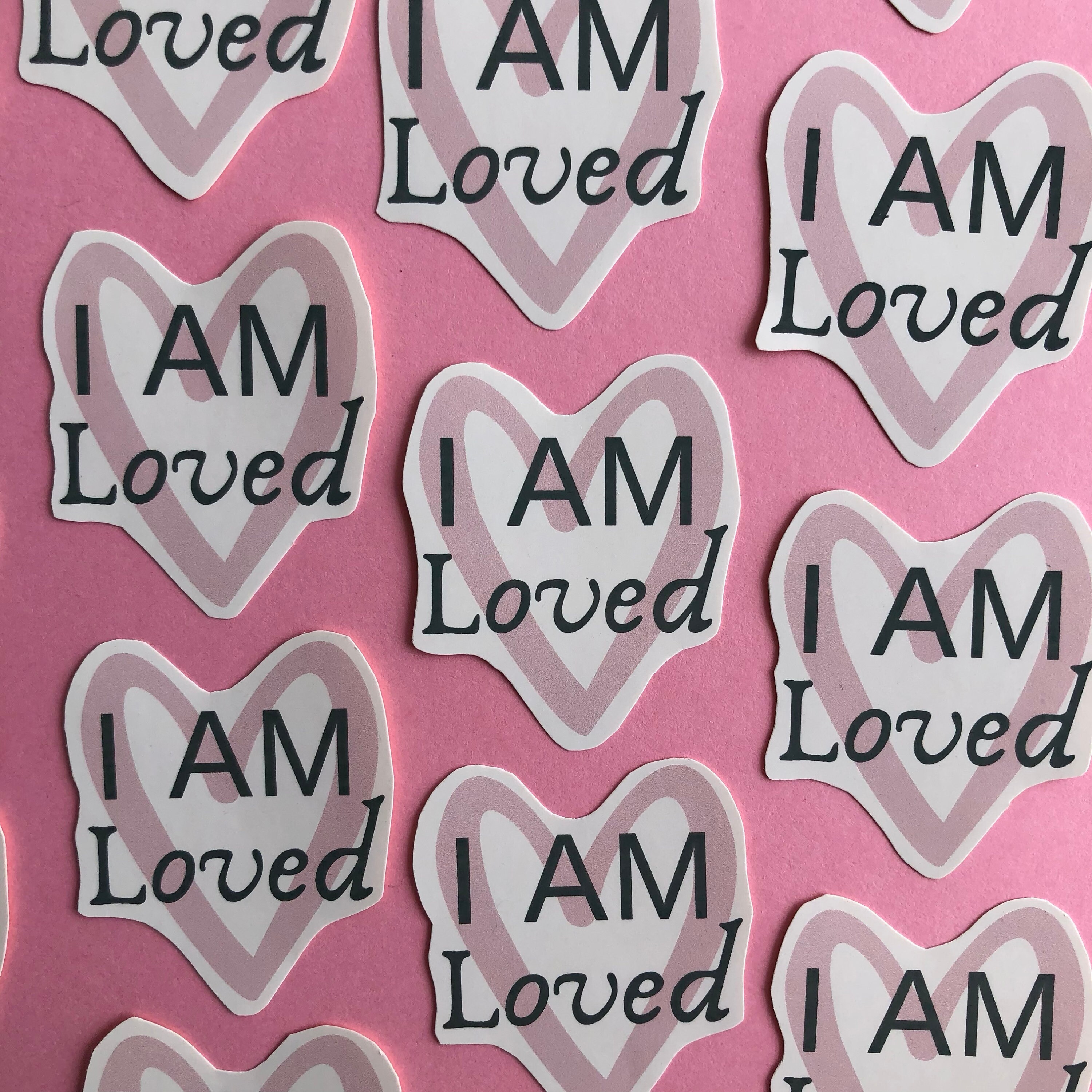 I AM Loved Affirmation Sticker - Etsy Hong Kong