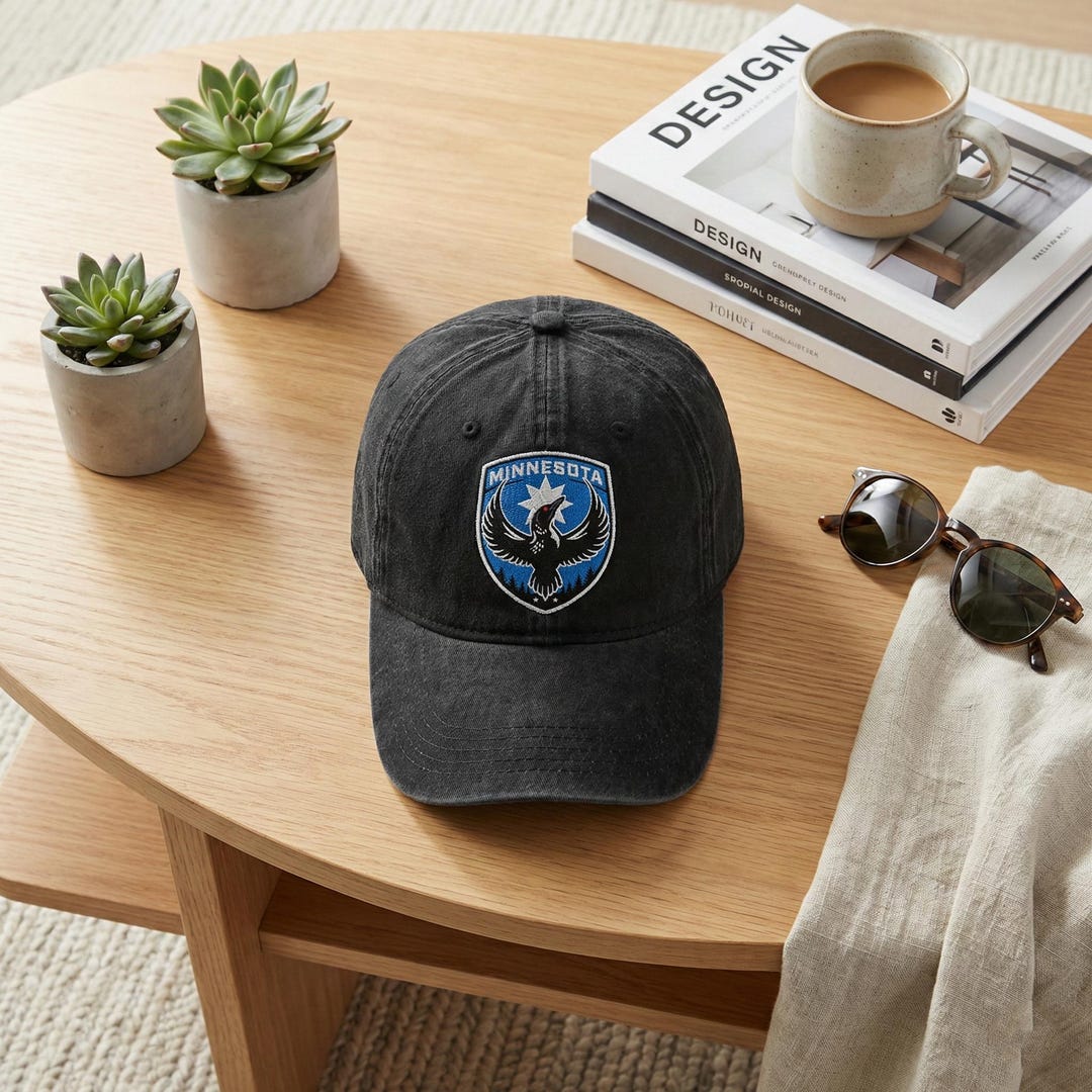 Minnesota Resistance Shield Cap, Embroidered Washed Dad Cap, Loon ...