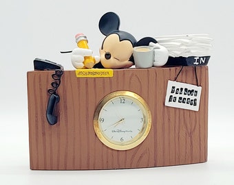 Mickey Mouse Desk Clock - Etsy