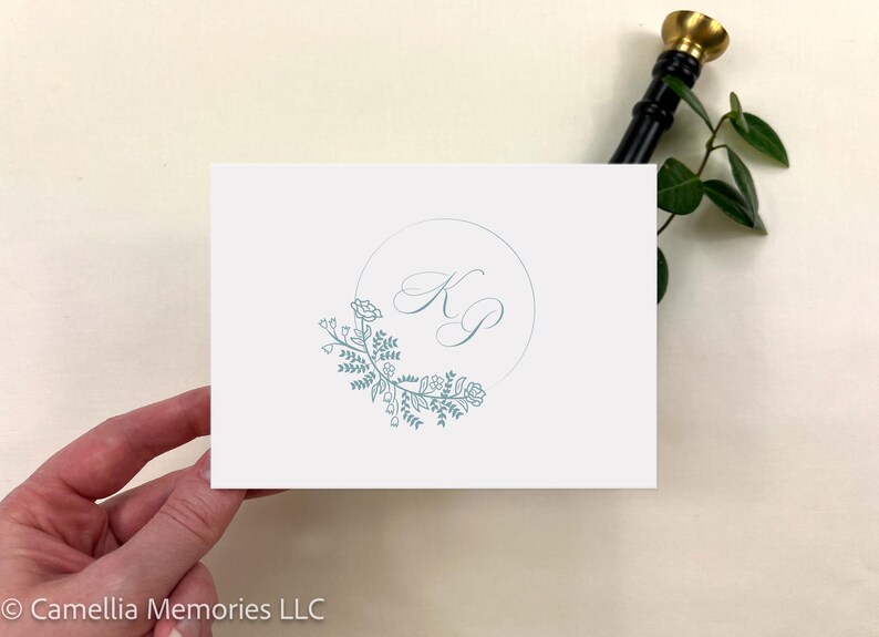 Rose Wedding Logo | Southern Wedding Monogram | Digital Wedding ...