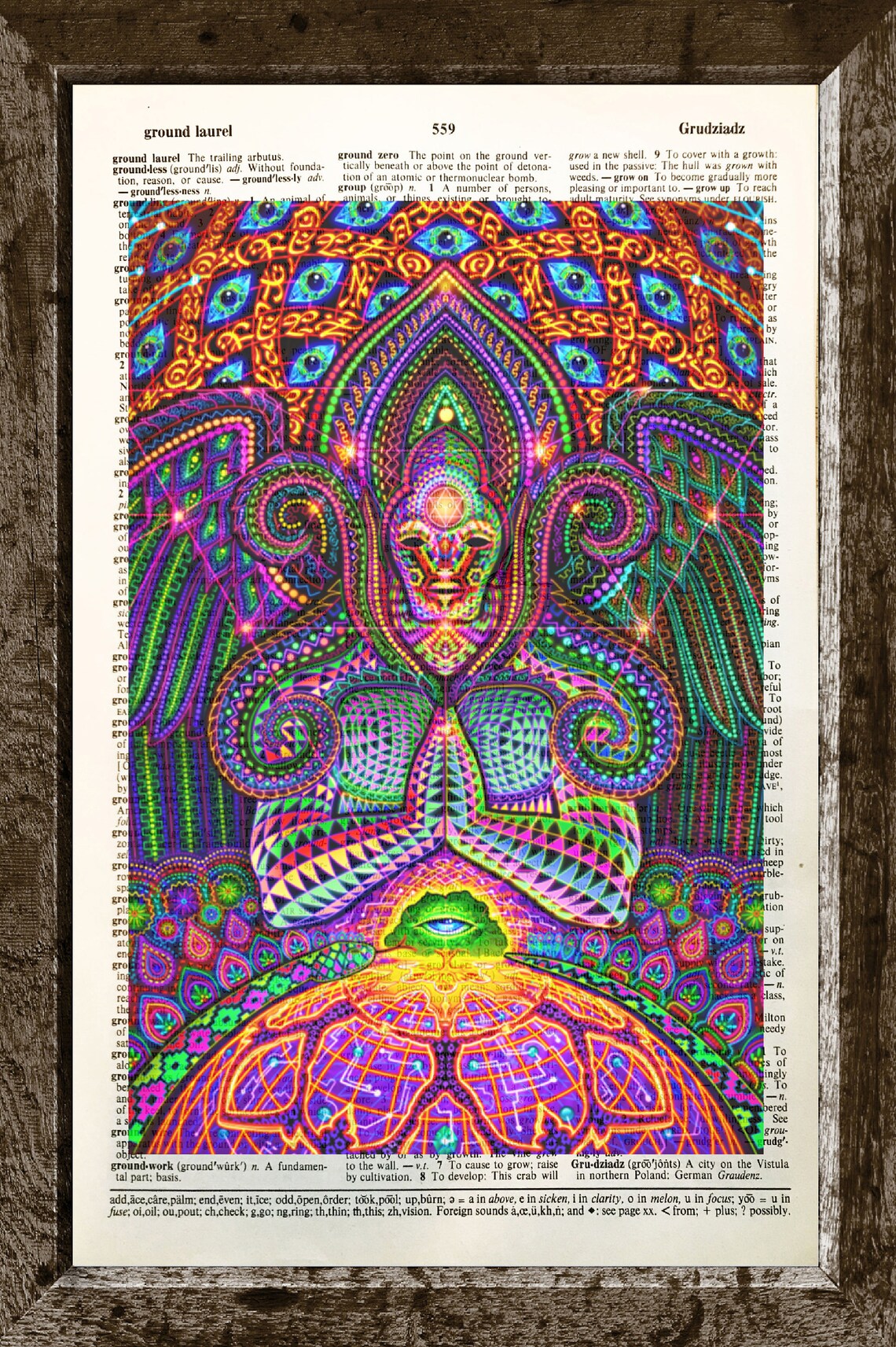 Trippy Art DMT Artpsychedelic Artmushroom - Etsy