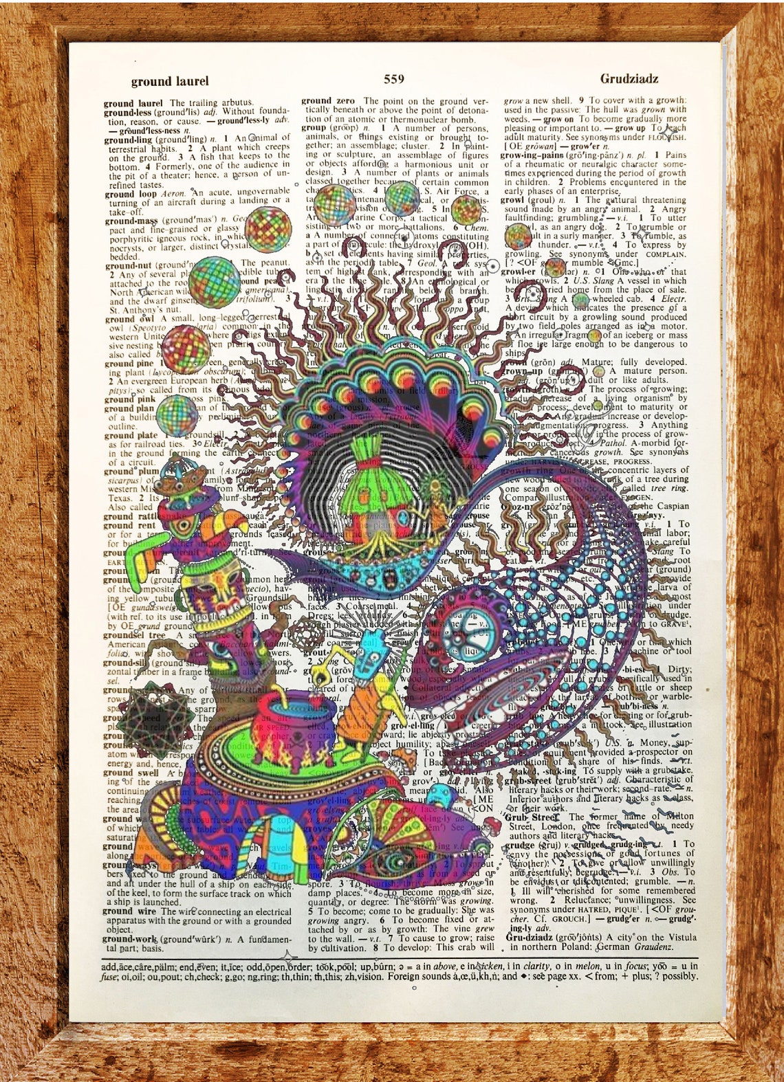 Trippy Art DMT Artpsychedelic Artmushroom - Etsy