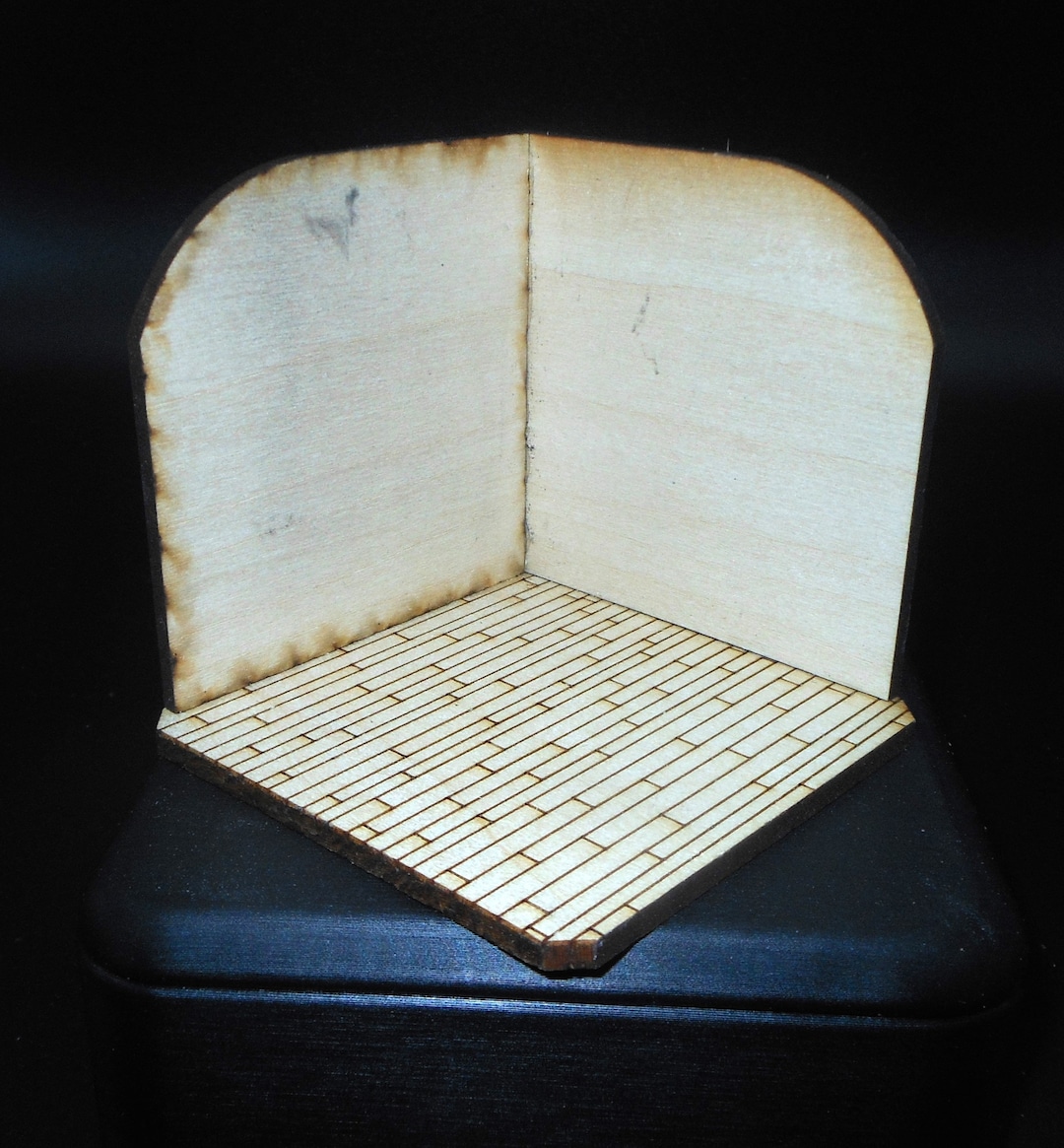 Rounded Corner Corner Room Box 1:48 Scale DIY Kit - Etsy