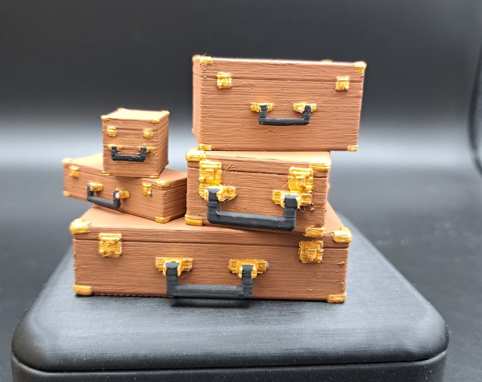 3D Printed Suitcases DIY KIT 1:24 Scale - Etsy
