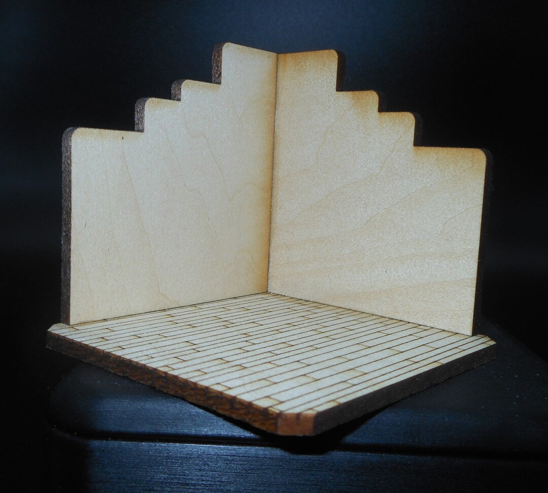 Stepped Cut Corner Room Box DIY Kit 1:48 Scale - Etsy