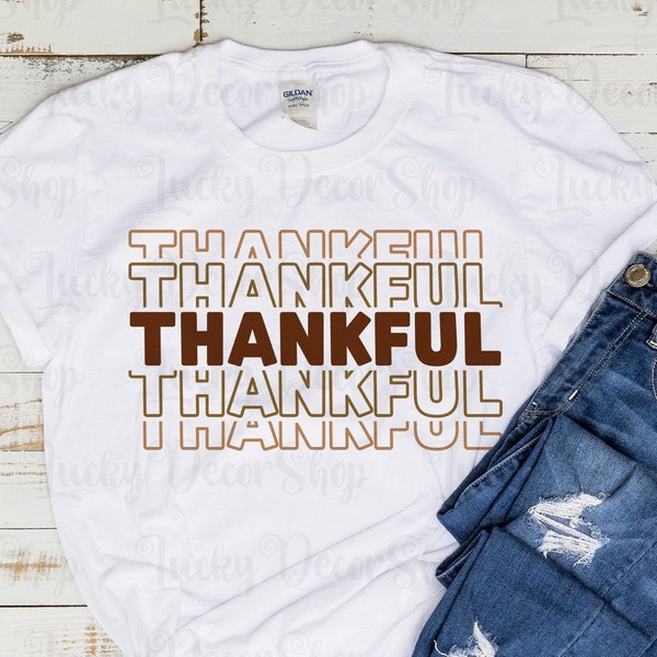 Thankful Svg - Etsy