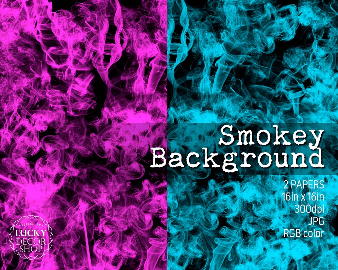 Smokey Background Pink Smokey Blue Smokey Digital Paper - Etsy