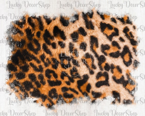 Distressed Leopard PNG Sublimation Design Sublimation - Etsy
