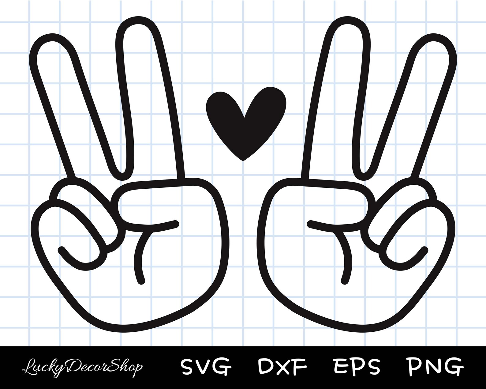 Peace Hand SVG, Peace Sign, Hand Symbol, Peace SVG Clipart, Finger, Cut ...
