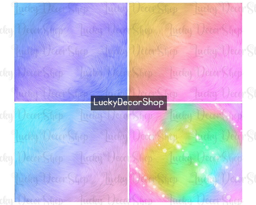 Fur Background, Unicorn Fur Background, Fur Digital Paper-jpg, Gradient ...