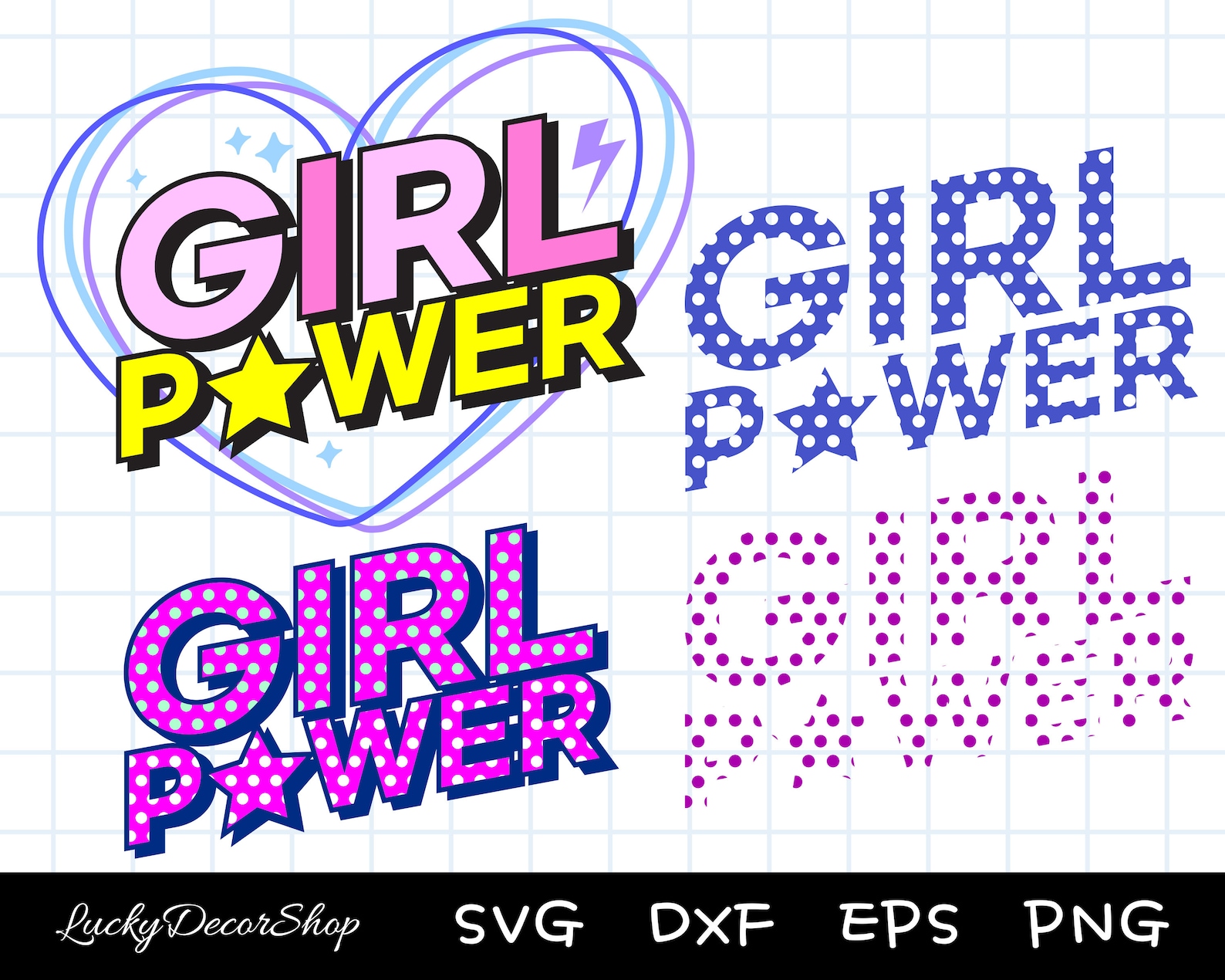 Girl Power Svg GRL PWR SVG Silhouette Cricut Cut File - Etsy