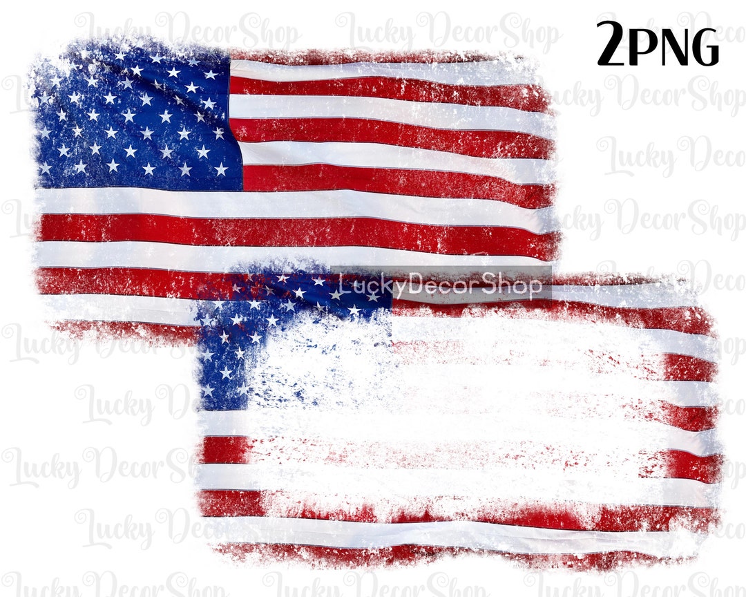 Distressed USA Flag PNG: Patriotic Sublimation Background (digital ...