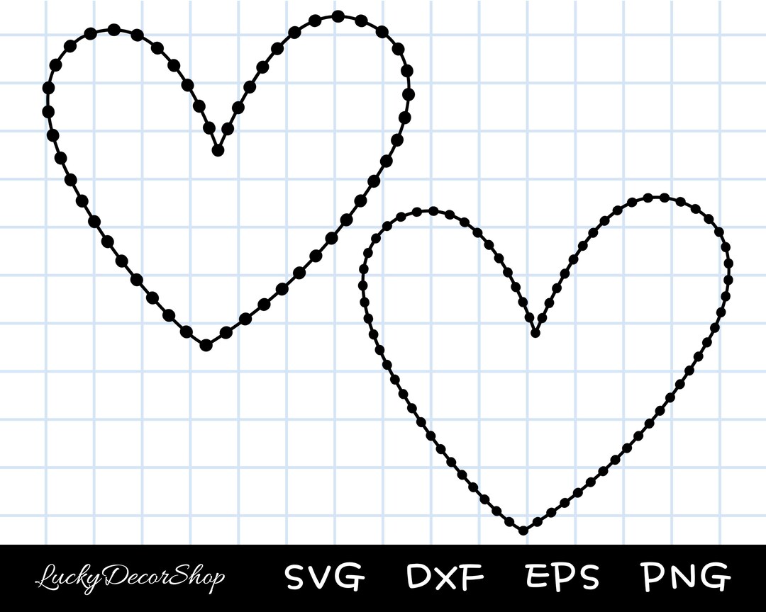 Heart Line Art SVG: Clipart Cut File (digital Download) - Etsy