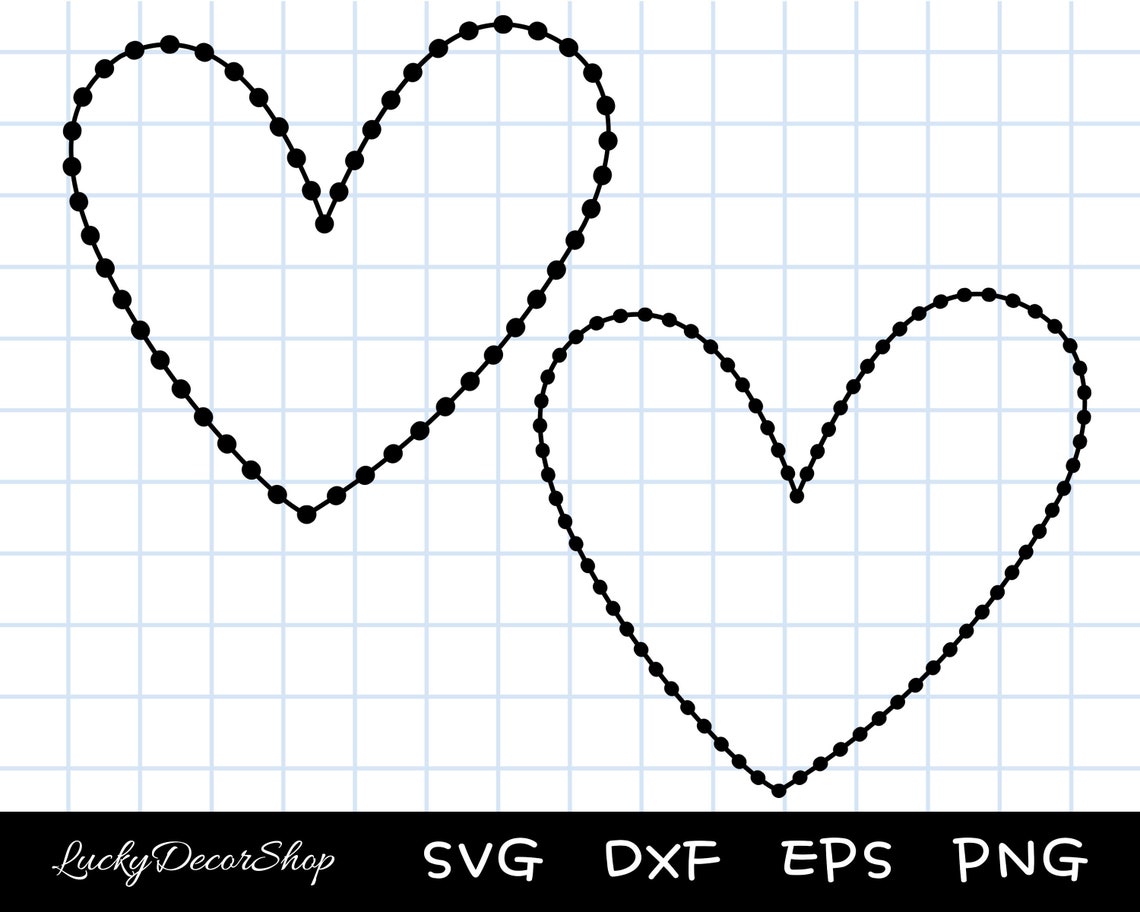 Heart Svg Heart Line Svg Heart Clipart Heart Cut File - Etsy