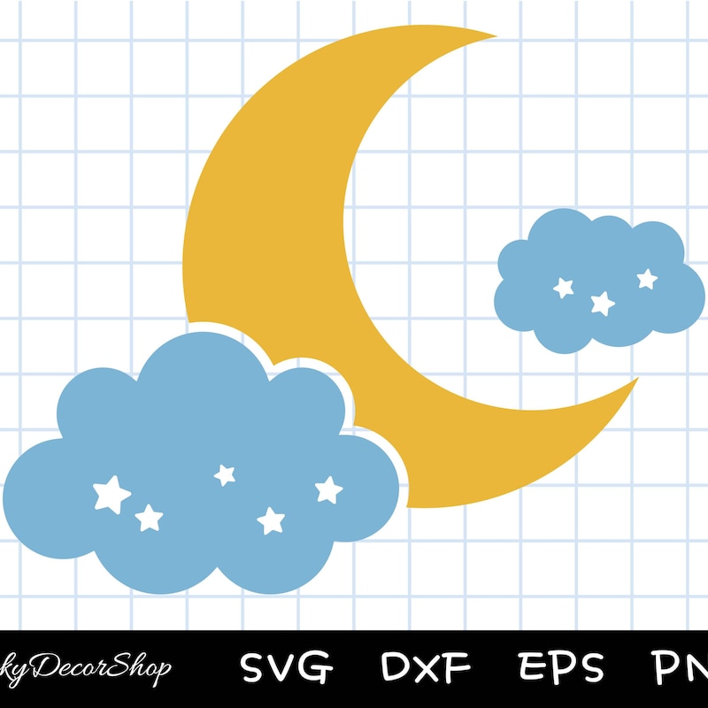 Moon Svg - Etsy