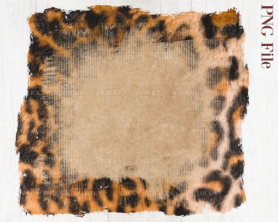 Leopard Frame PNG Leopard Sublimation Digital Download | Etsy