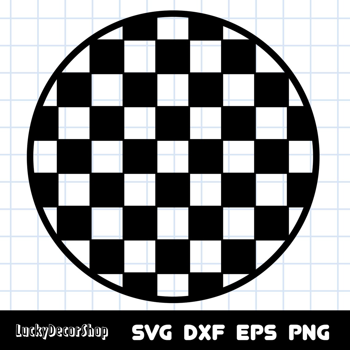 Checkered Circle Svg, Checkered Pattern Svg, Checkerboard Svg, Cut ...