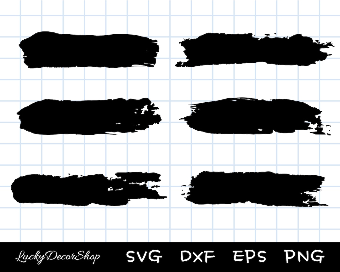 Brush Stroke Bundle SVG, Brush Strokes SVG, Brush Stroke Digital ...