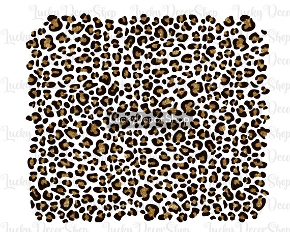 Leopard PNG Glitter Leopard Leopard Background Png Gold | Etsy