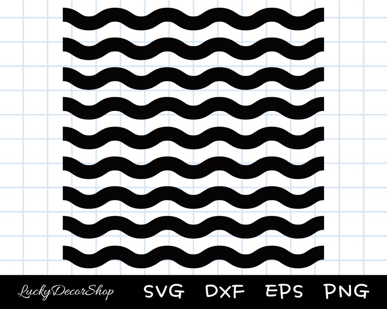 Wave SVG, Wave Line Clipart, Wave Pattern Svg, Cut File, Instant ...