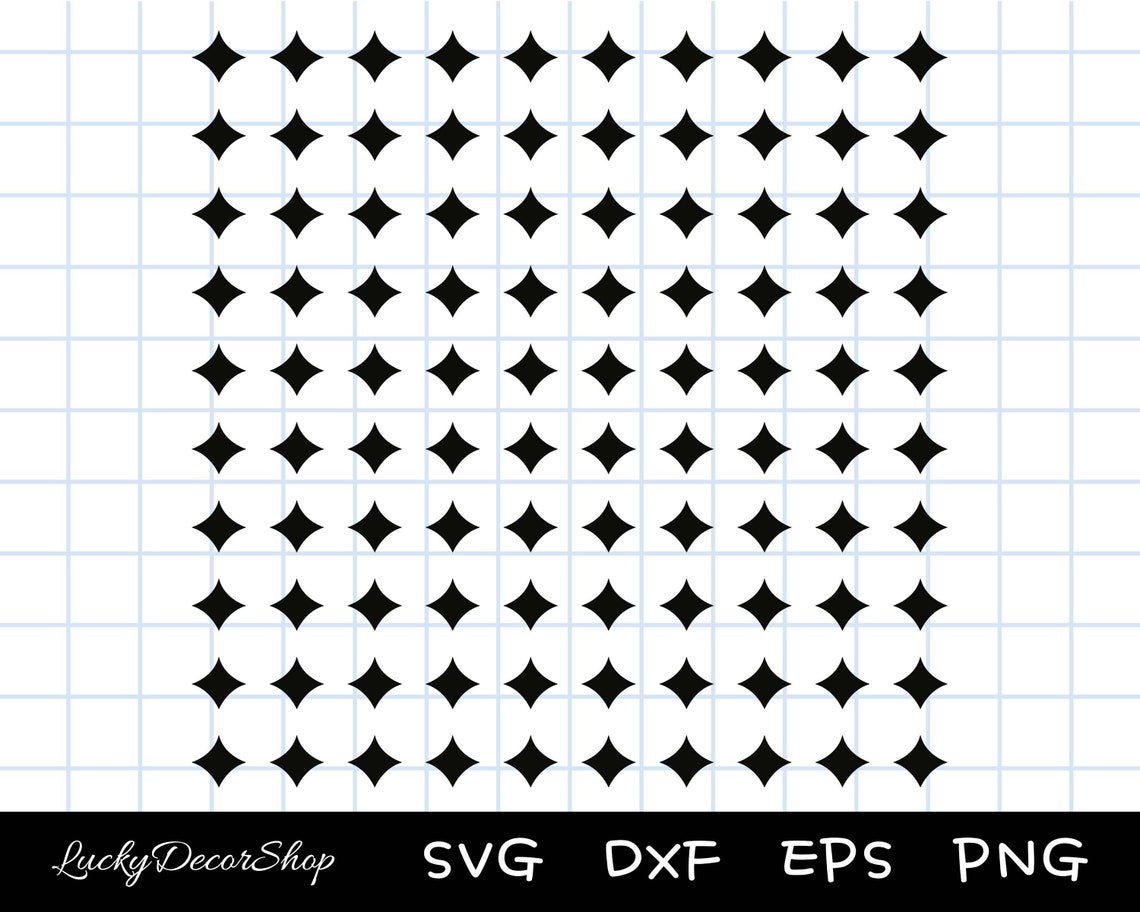 Diamond Pattern Svg Sparkle Pattern Svg Pattern Svg Cut - Etsy